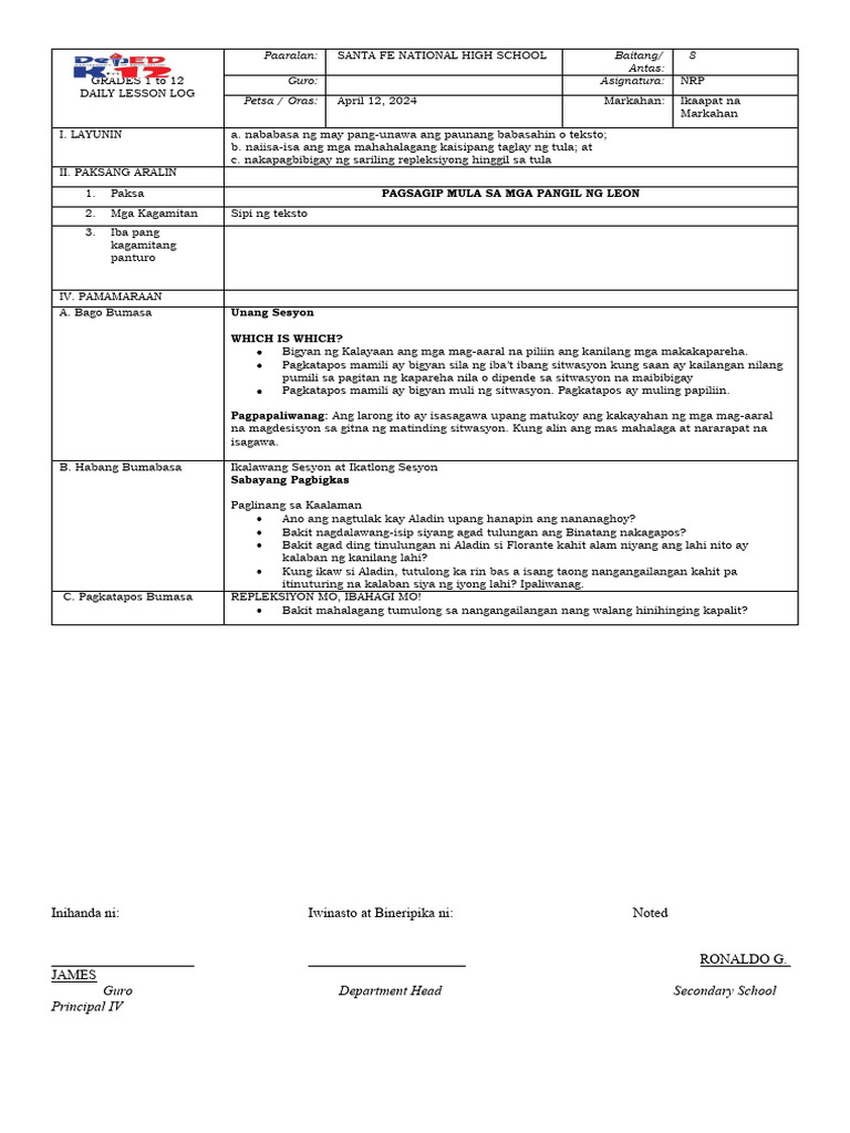 CUF MORNING April 12, 2024 | PDF