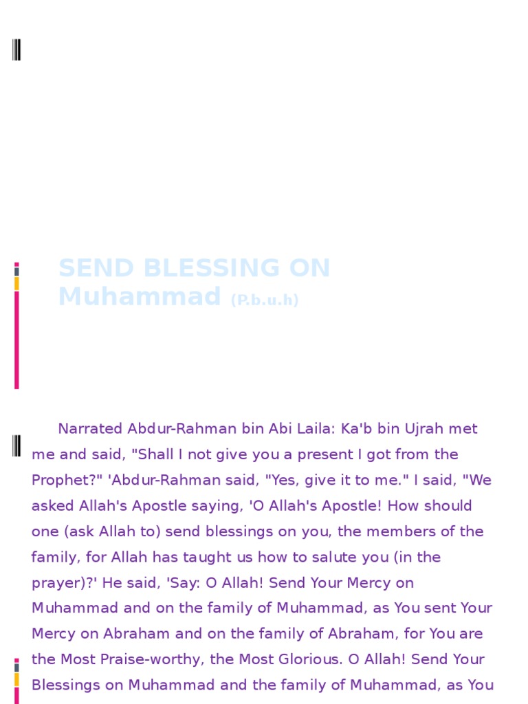 Send Blessing On Muhammad (P | PDF