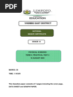 Physical Science Grade 12 Term 2 TITRATION Practical Manual | PDF ...