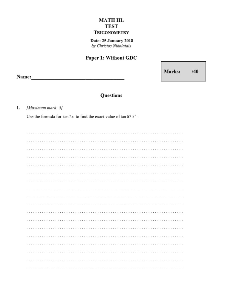 Trigonometry Hw 3 Pdf Trigonometry Mathematical Analysis