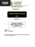 2023 Grade 12 Practical Test 2 Internal Resistance | PDF | Resistor ...