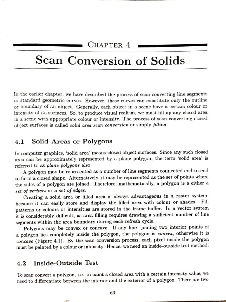 Computer Graphics Chapter 4 | Download Free PDF | Convex Set | Area