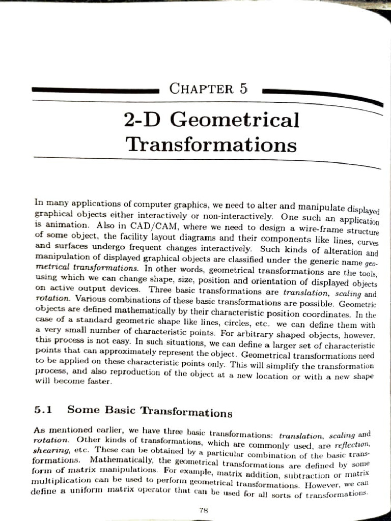 Computer Graphics Chapter 5 | PDF