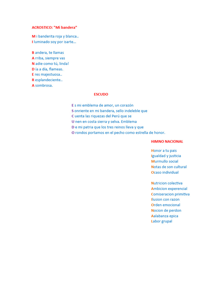 ACROSTICO | PDF