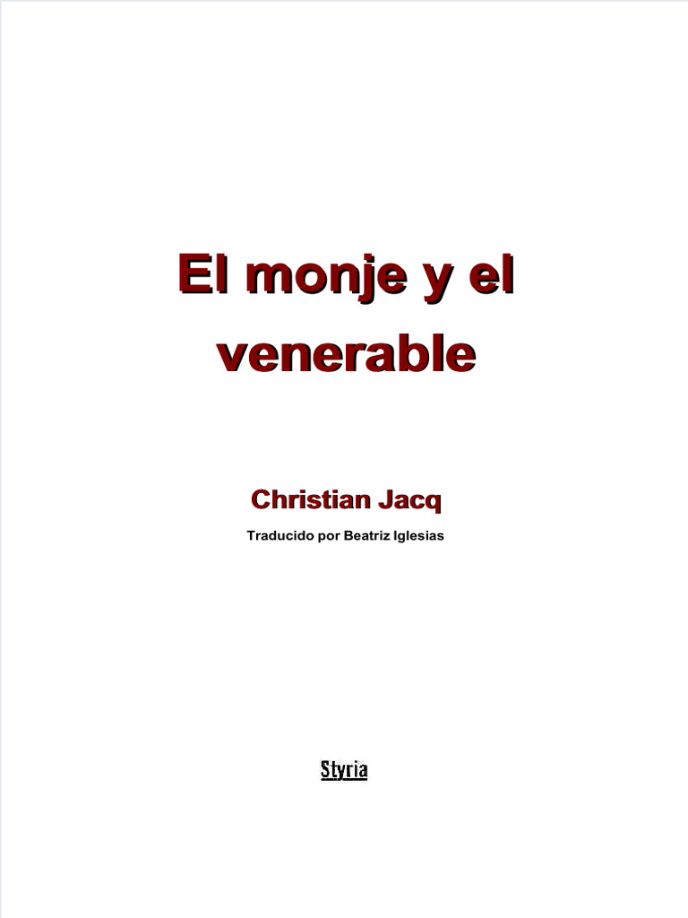 Novela de Christian Jacq: Monje y Venerable | PDF | Masonería