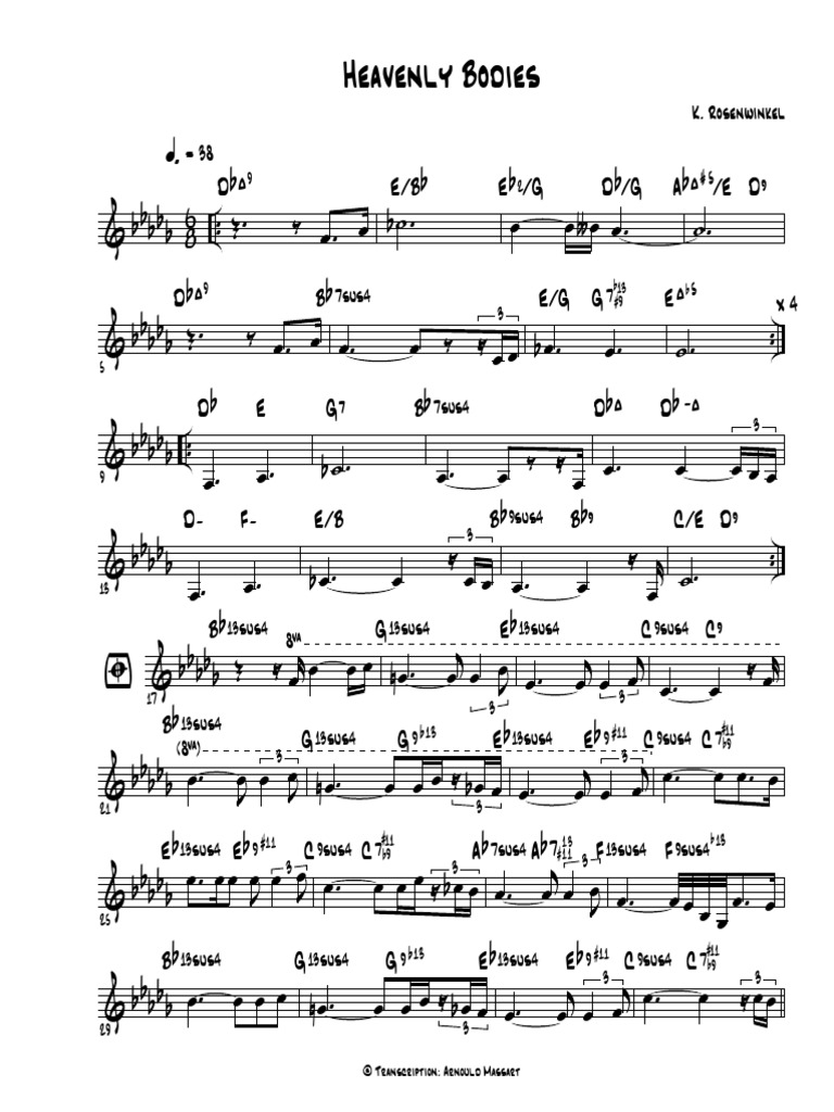 Heavenly Bodies Lead Sheet | PDF