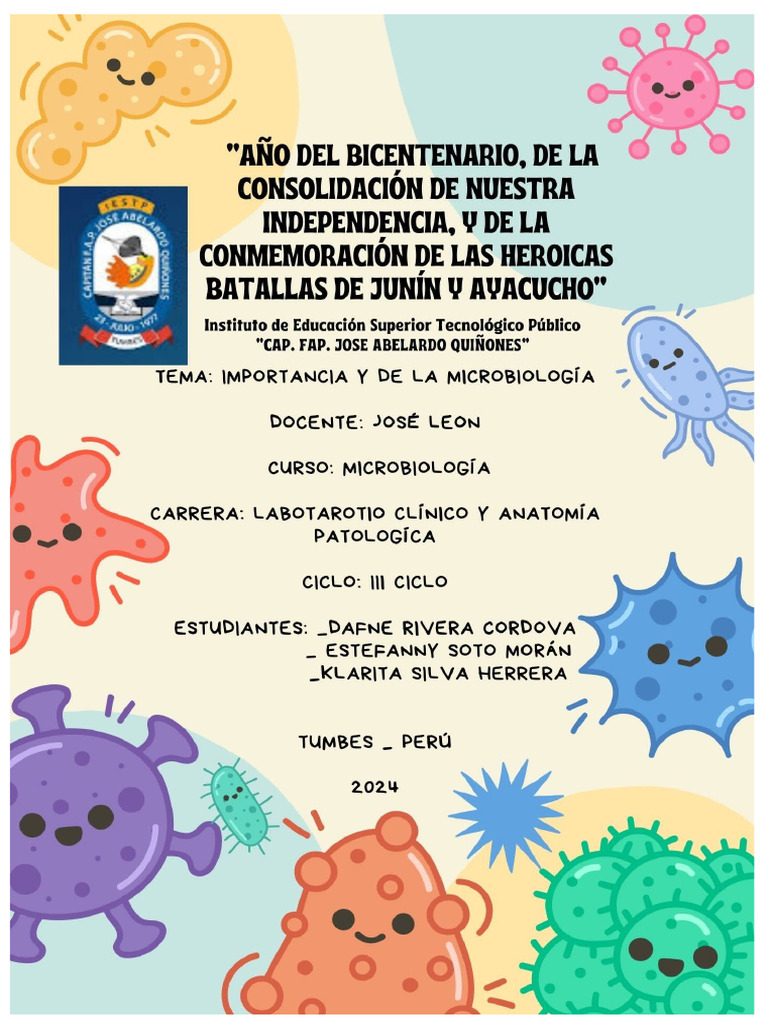 Importancia y Generalidades de La Microbiologia | PDF | Microbiología | Microorganismo
