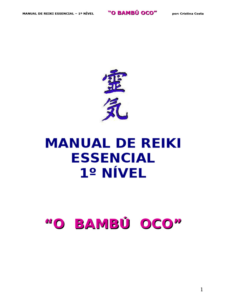Toaz - Info Manual de Reiki Essencial I | PDF | Reiki | Chacra