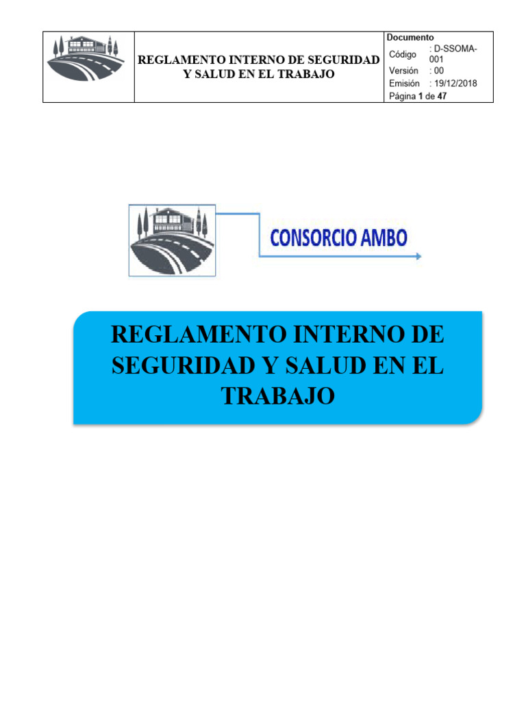 Reglamento Interno de SST | PDF | Seguridad y salud ocupacional