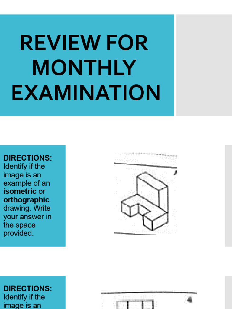 Review For Monthly Exam | PDF | Drawing | Technical Drawing