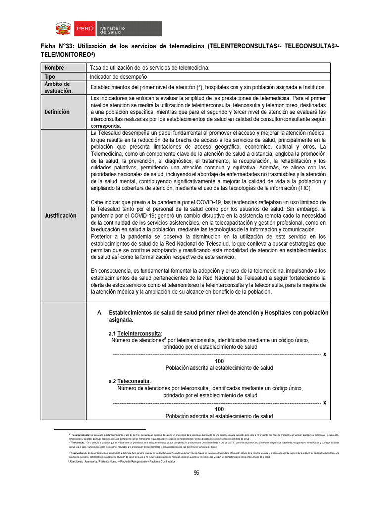 Ficha 33 Telesalud | PDF | Hospital | Tecnología de información y comunicaciones