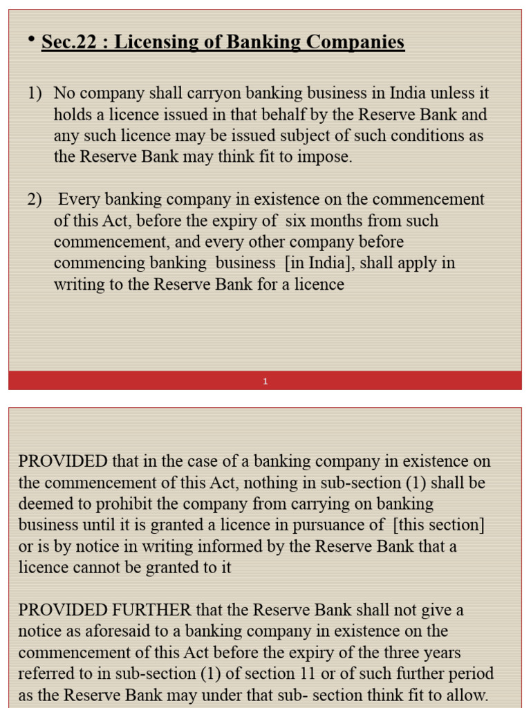 Licensing of Banking Companies | PDF | Banks | License