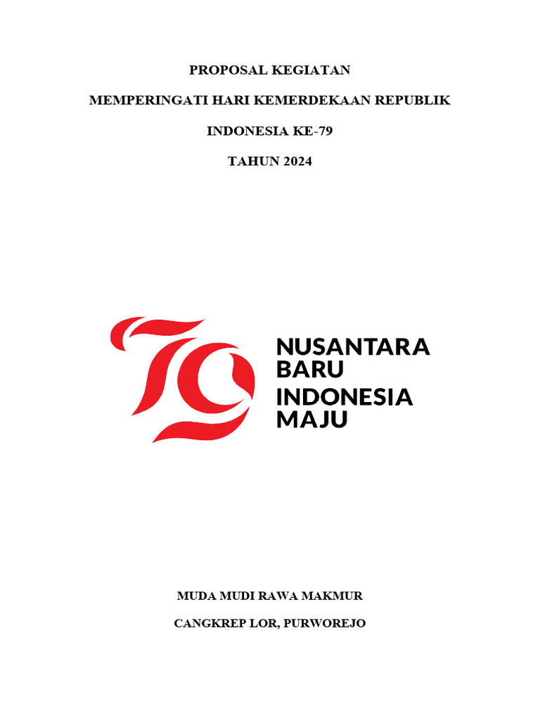 Proposal Kegiatan 17 RT 02 | PDF