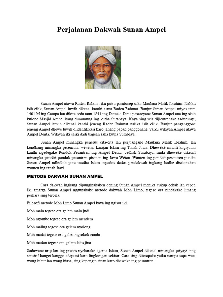 Perjalanan Dakwah Sunan Ampel | PDF