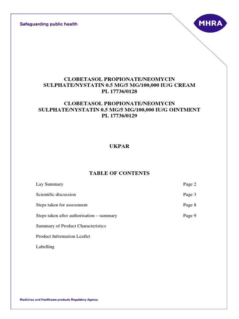 Clobetasol | PDF | Topical Medication | Pharmacology