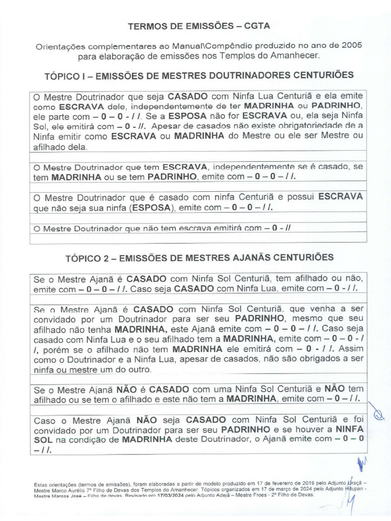 Termos de Emissões - Revisadas Por Adejã | PDF