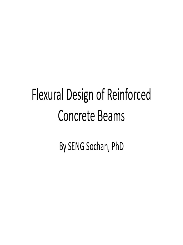 4.flexural Design of Reinforced Concrete Beams | PDF | Materials ...