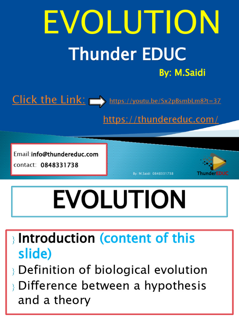 Evolution by Natural Selection g12 Notes | PDF | Evolution | Natural ...