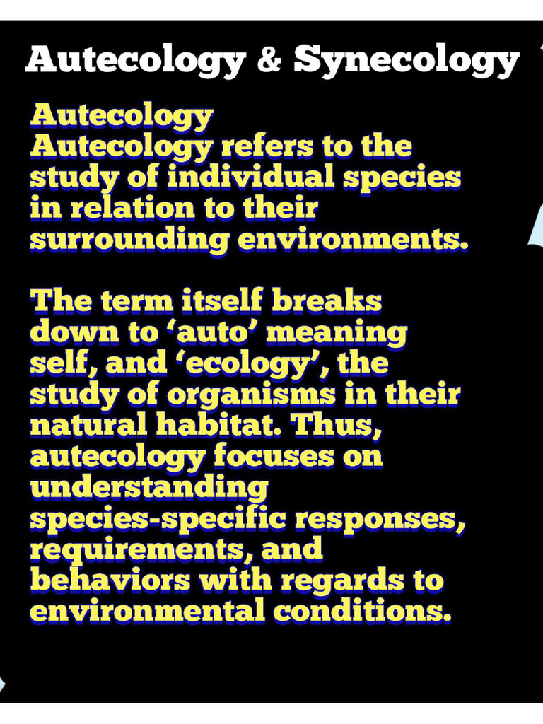 Autecology and Syncology-Compressed | PDF