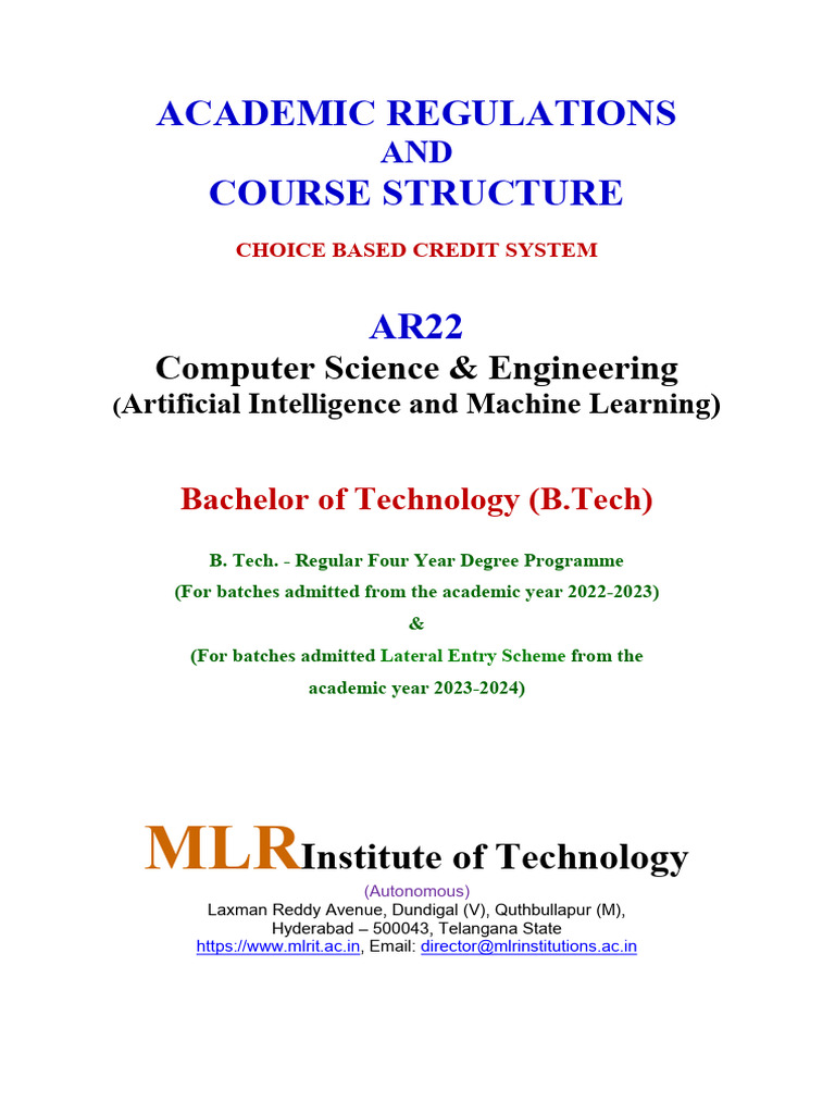 CSM Syllabus r22 | PDF | Engineering | Artificial Intelligence