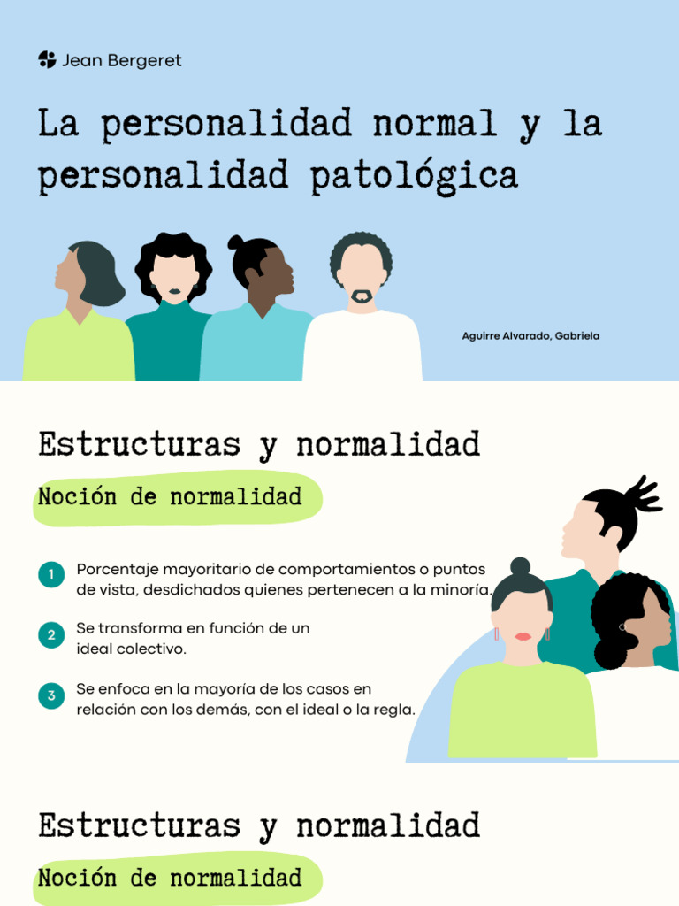 La Personalidad Normal y La Personalidad Patológica Jean Bergeret | PDF ...
