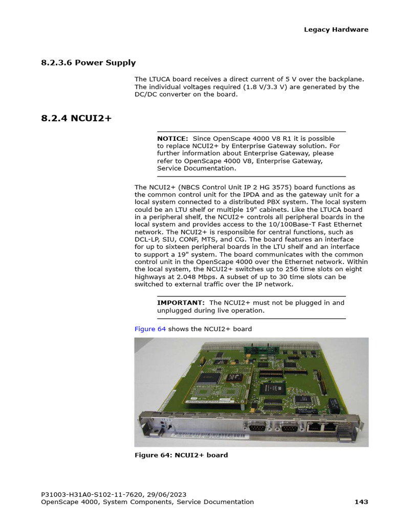CENTRALA TELEFONICA OpenScape 4000 Systems Components (143-274) | PDF | Computer Network ...
