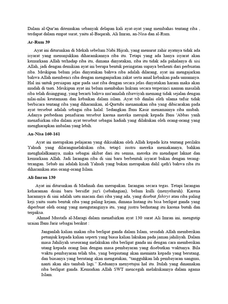 Ayat-Ayat Yg Riba | PDF