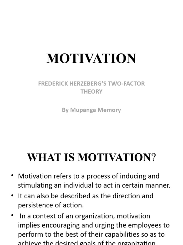 Memory Presentation. Final Draft | PDF | Motivational | Motivation