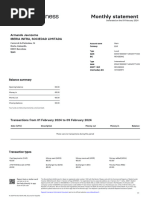BBVA Bank Statement Overview | PDF | Banks | Money