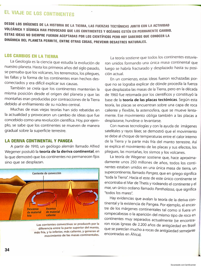 Deriva Continental y Tectónica de Placas | PDF
