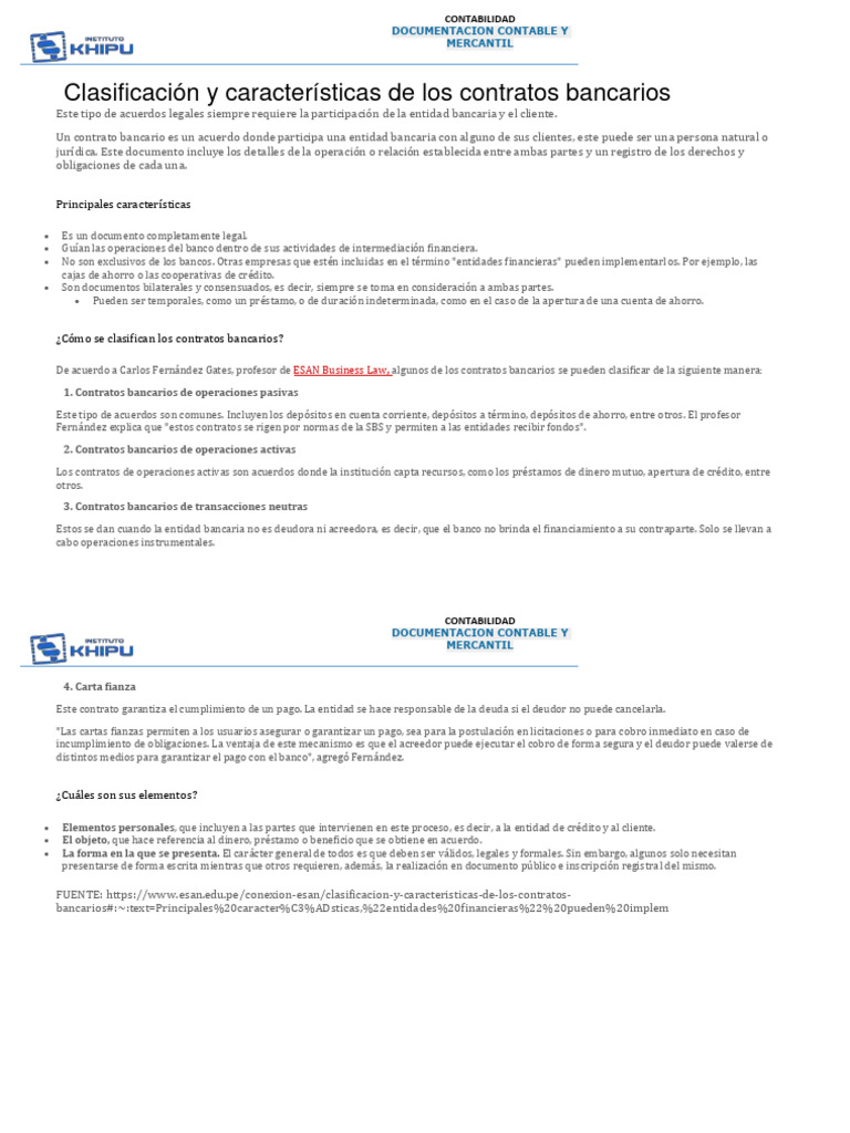 Documentos Bancarios | PDF | Bancos | Pagos