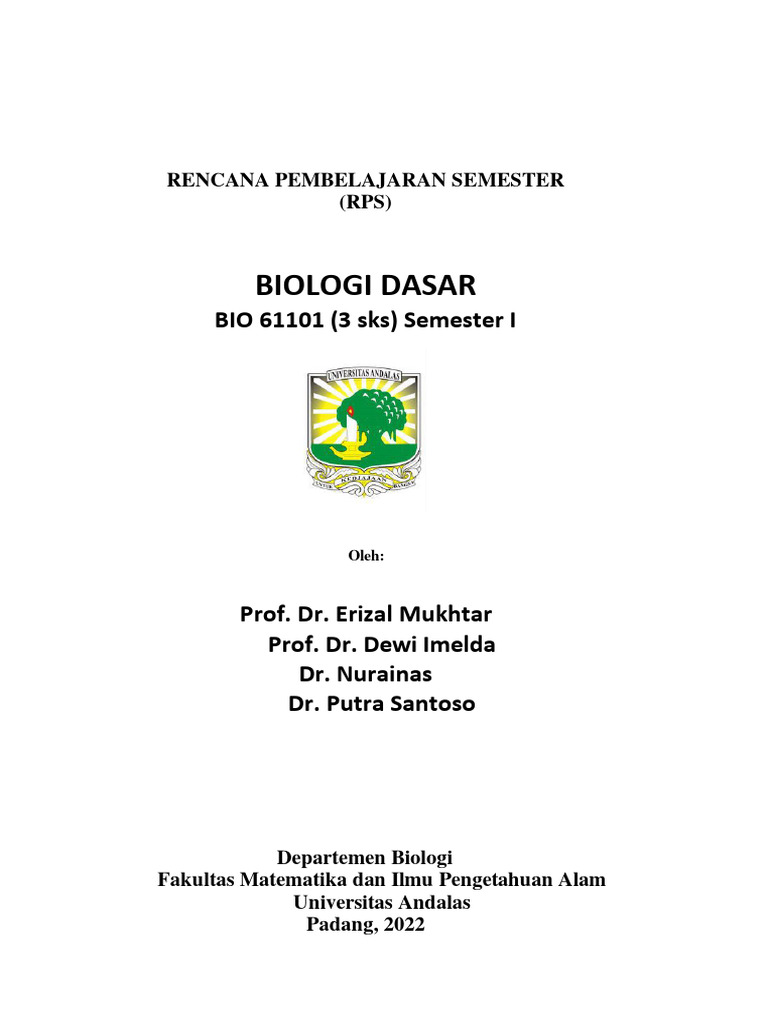 RPS Biologi Dasar | PDF
