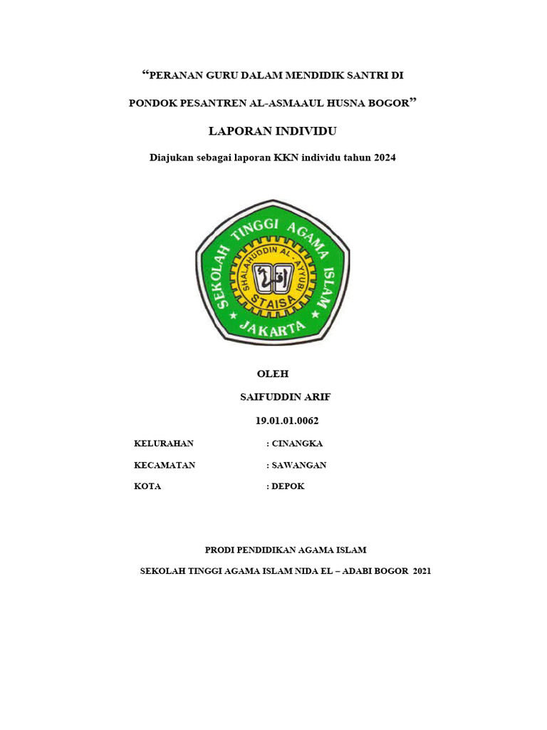 Laporan KKN Dienss | PDF