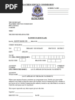 TSC Bank Form for Paypoint Change | PDF