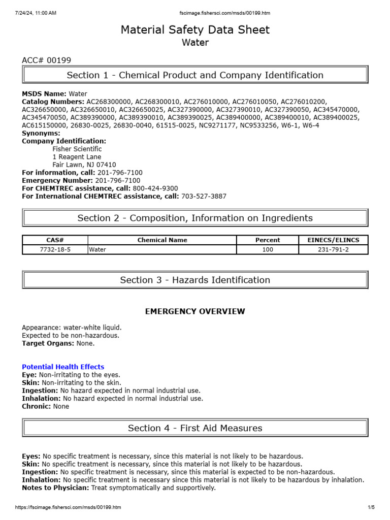 Msds 00199.Htm | PDF | Dangerous Goods | Hazardous Waste