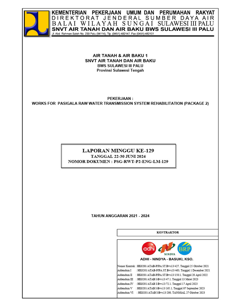 PSG 2 - Laporan Minggu 129 (22-30 Juni 2024) | PDF | Science & Mathematics | Technology ...