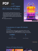 Electrolysis of Copper Chloride Experiment | PDF | Electrode | Anode