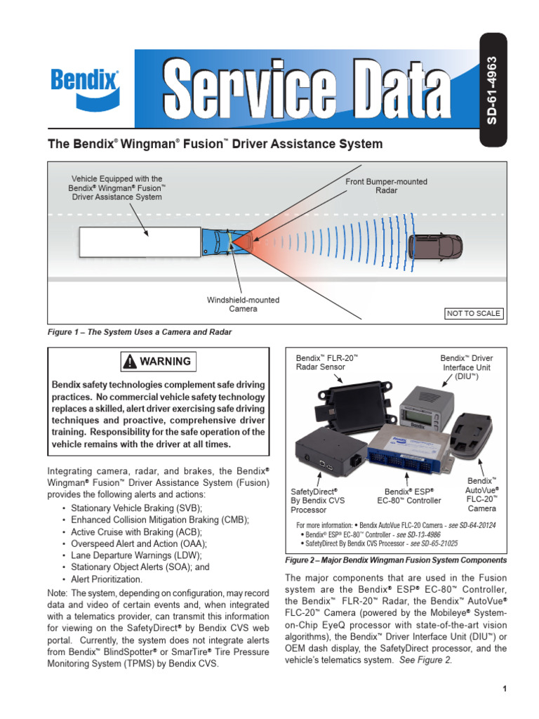 Radar Sensor Bendix | PDF | Vehicle Technology | Automotive Industry