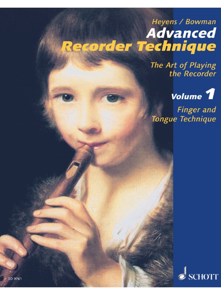 Advanced Recorder Tecnique Vol 1 | PDF