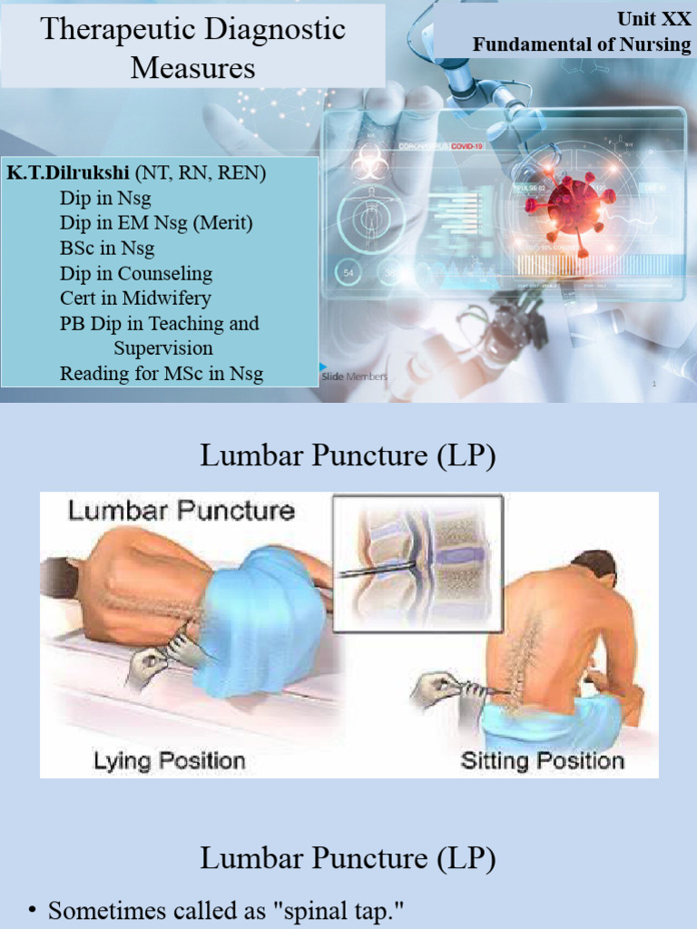 Lumbar Puncture (LP) | PDF | Cerebrospinal Fluid | Causes Of Death