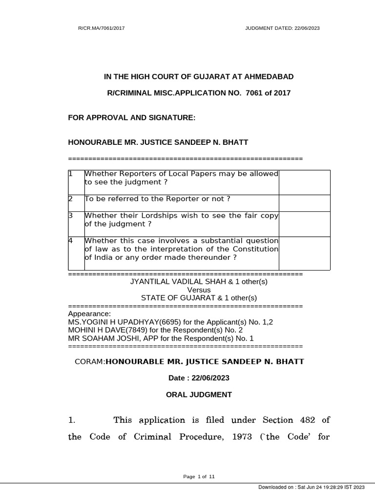 498A Quash, 498A Is Rampantly Being Misused in Society, JYANTILAL ...