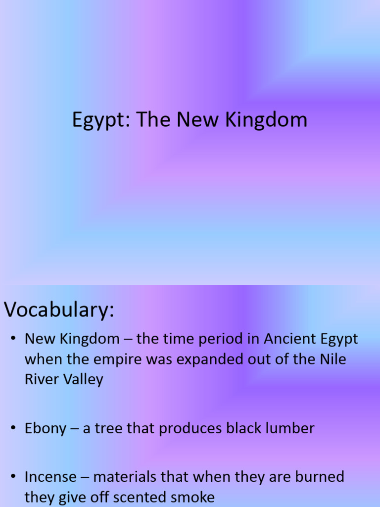 Egypt_New_Kingdom | PDF | Ancient Egypt | New Kingdom Of Egypt