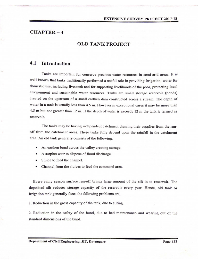 Old Tank Project | PDF