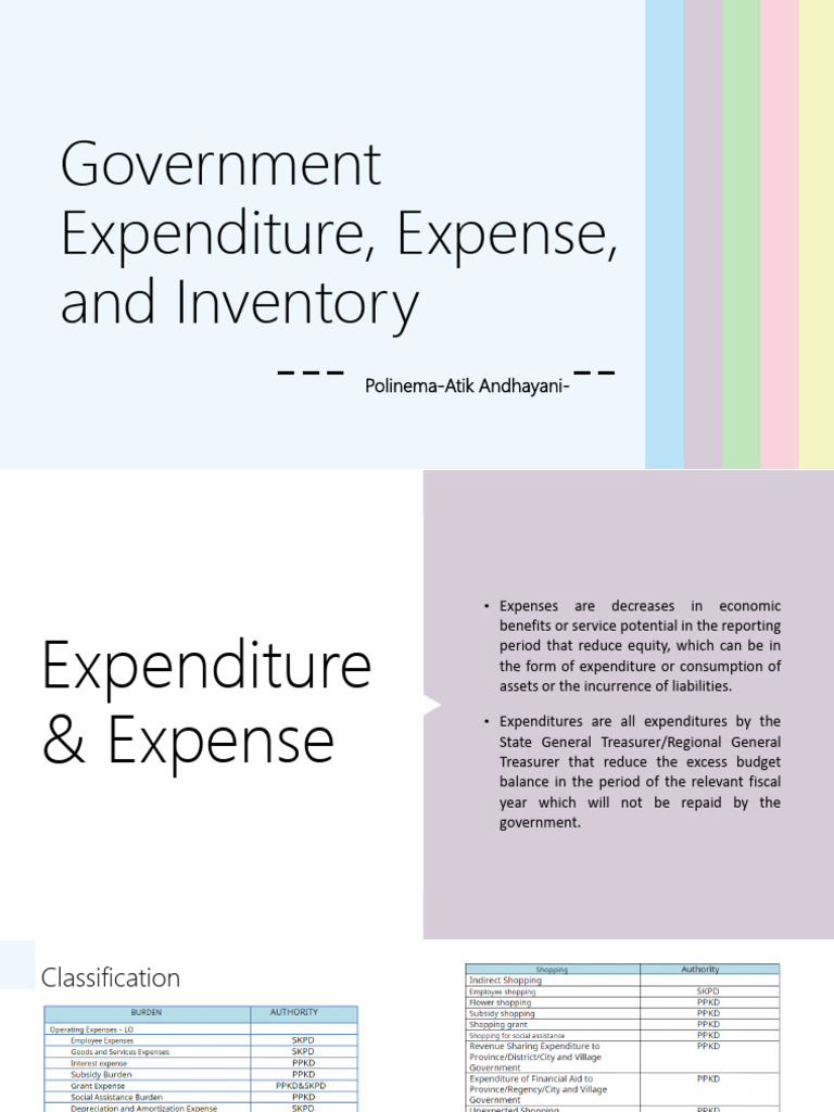 7-Government Expenditure, Expense, and Inventory | PDF | Expense ... 7-Government Expenditure, Expense, and Inventory | PDF | Expense ...