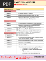 All Important Articles Polity | PDF