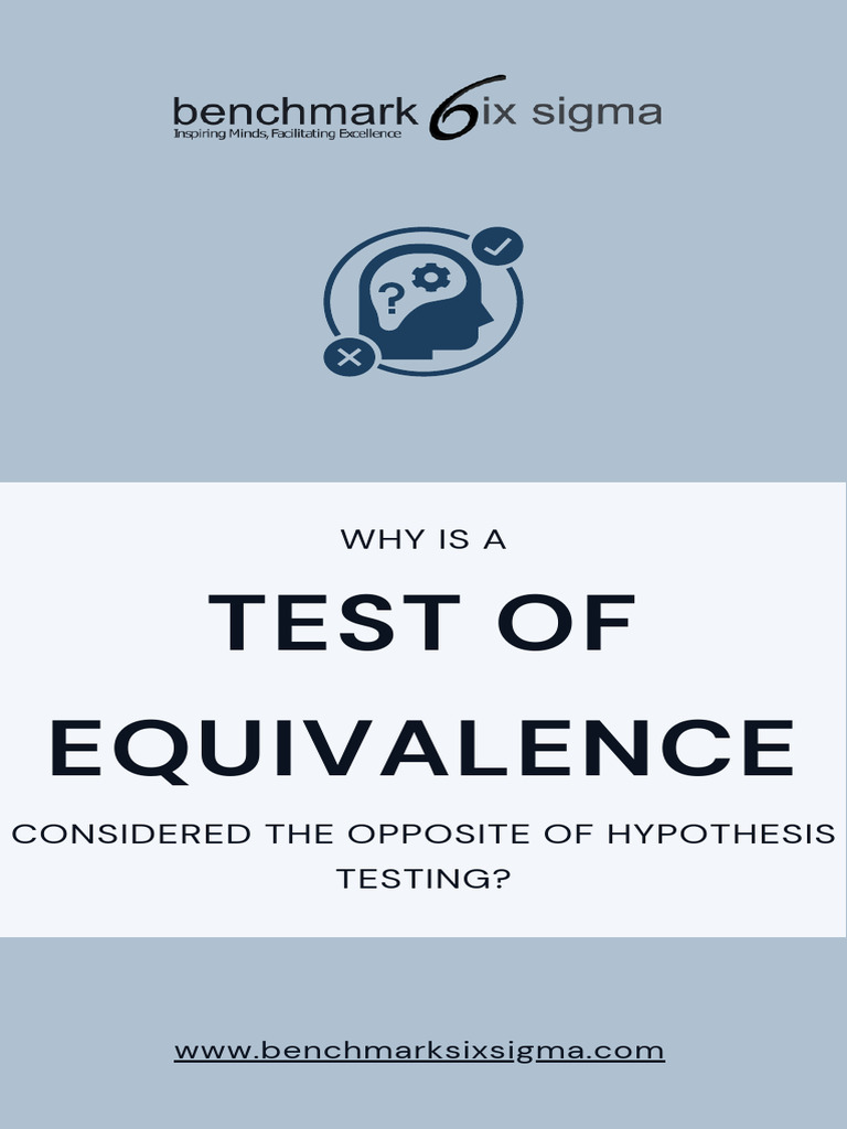 Test of Equivalence | PDF | Statistical Hypothesis Testing | Null ...