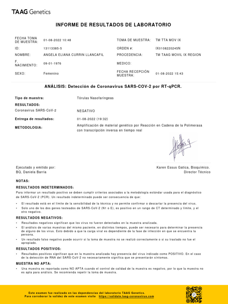 Angela Eliana Currin Llancafil Coronavirus Sars Cov 2 Es 010822190851 ...
