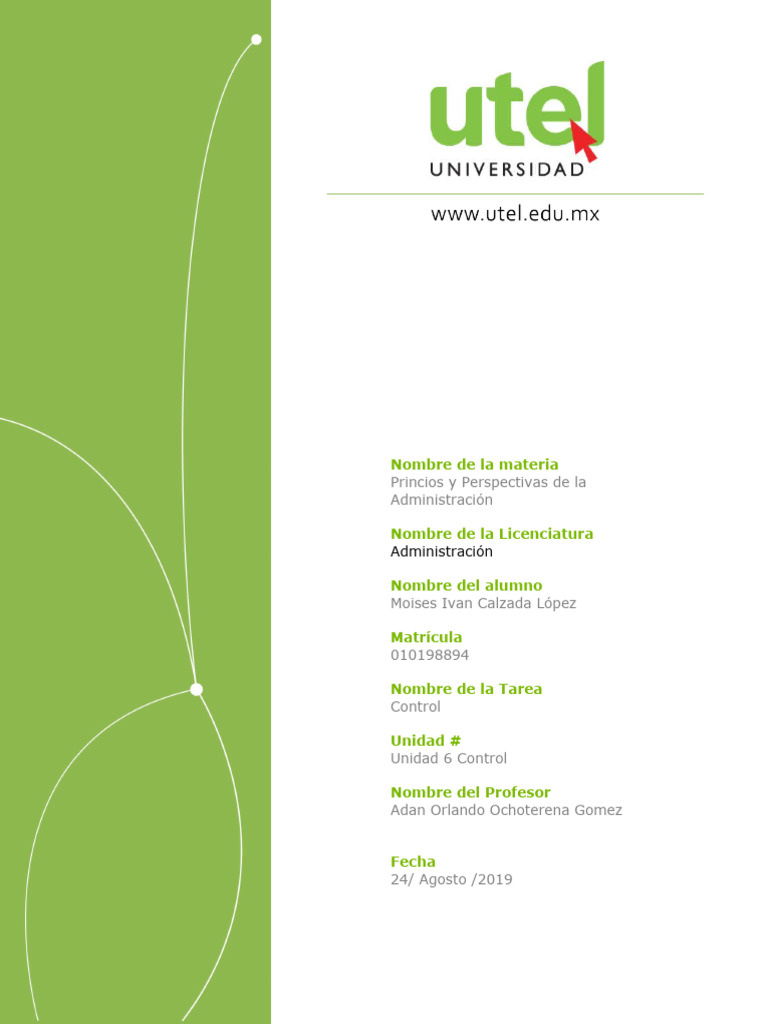 Administracion Tarea 6 | PDF | Finanzas y dinero