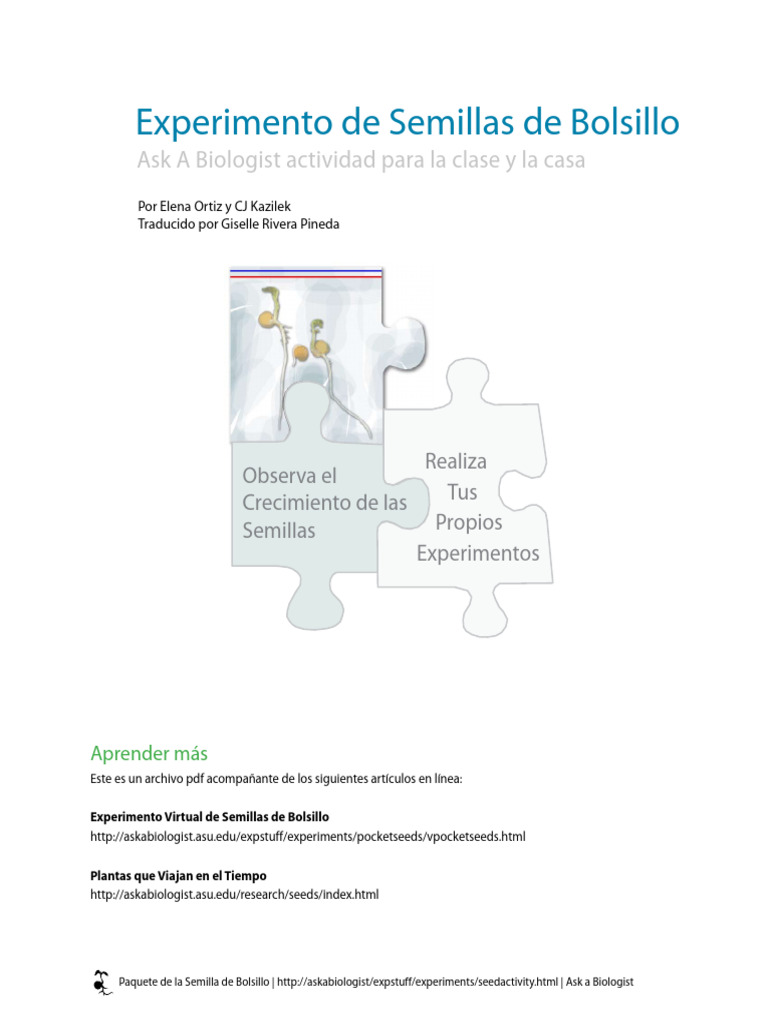 Seed Packet 05 Spanish 0 | PDF | Germinación | Semilla