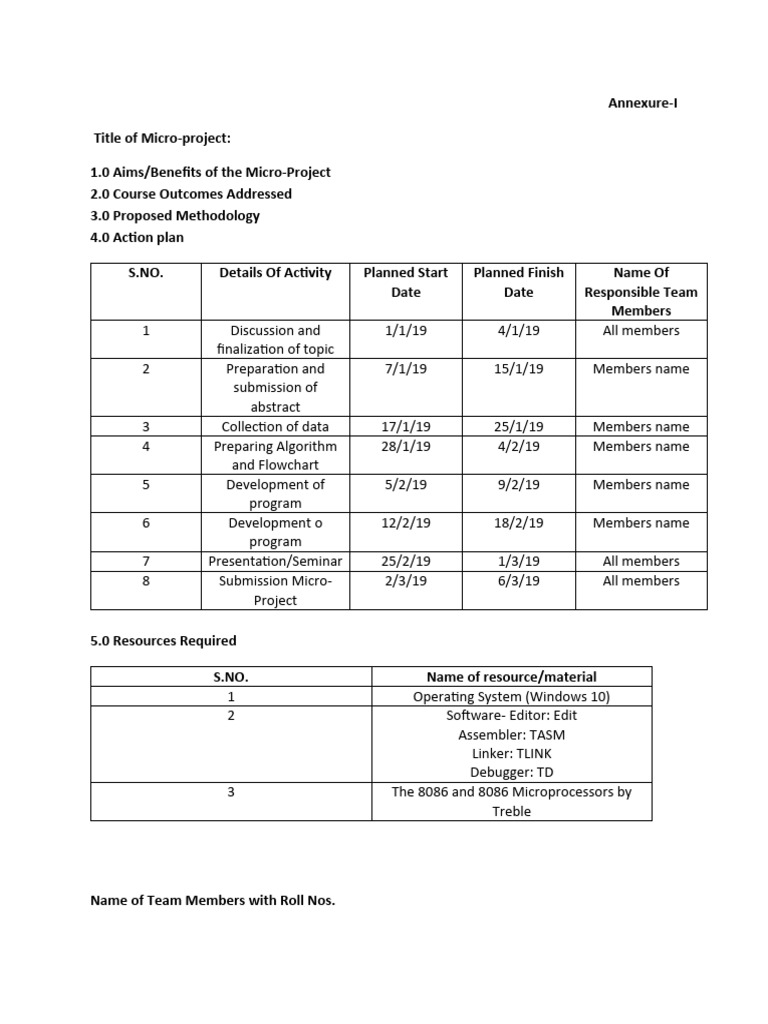 Micro Project Format | PDF | Information Technology | Computer Engineering